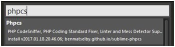 PHP CodeSniffer para Sublime Text