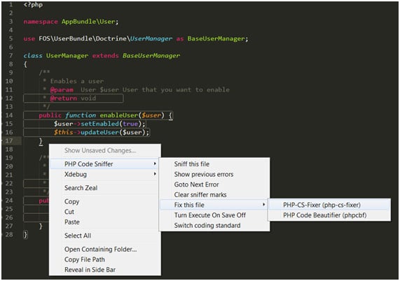 PHP CodeSniffer para Sublime Text
